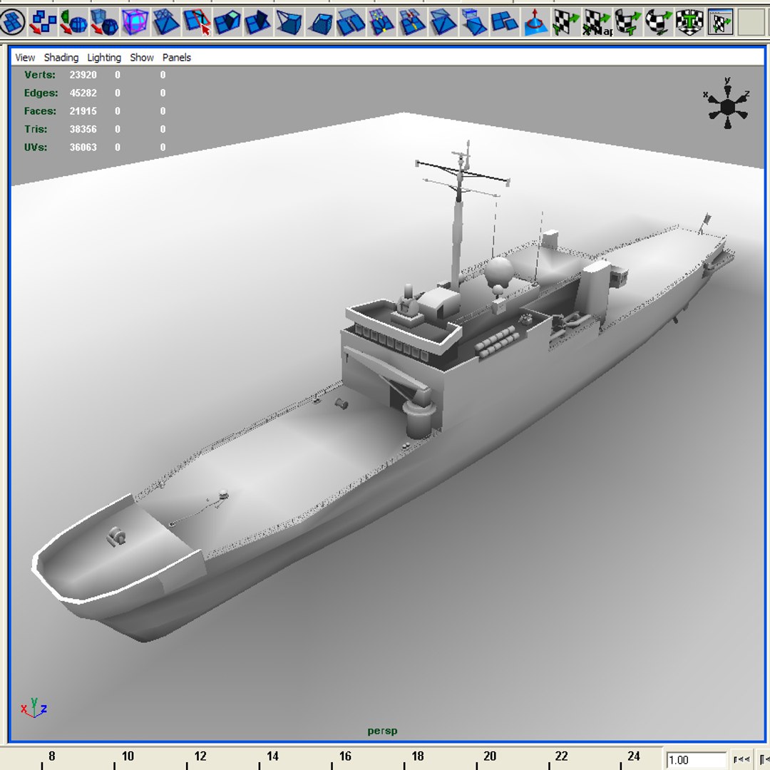 3ds Max Hmas Kanimbla Ship