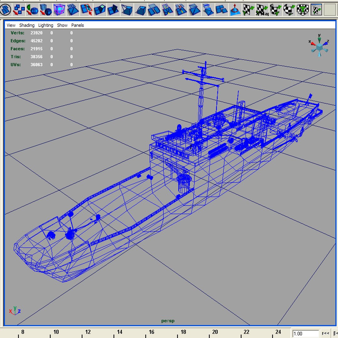 3ds Max Hmas Kanimbla Ship