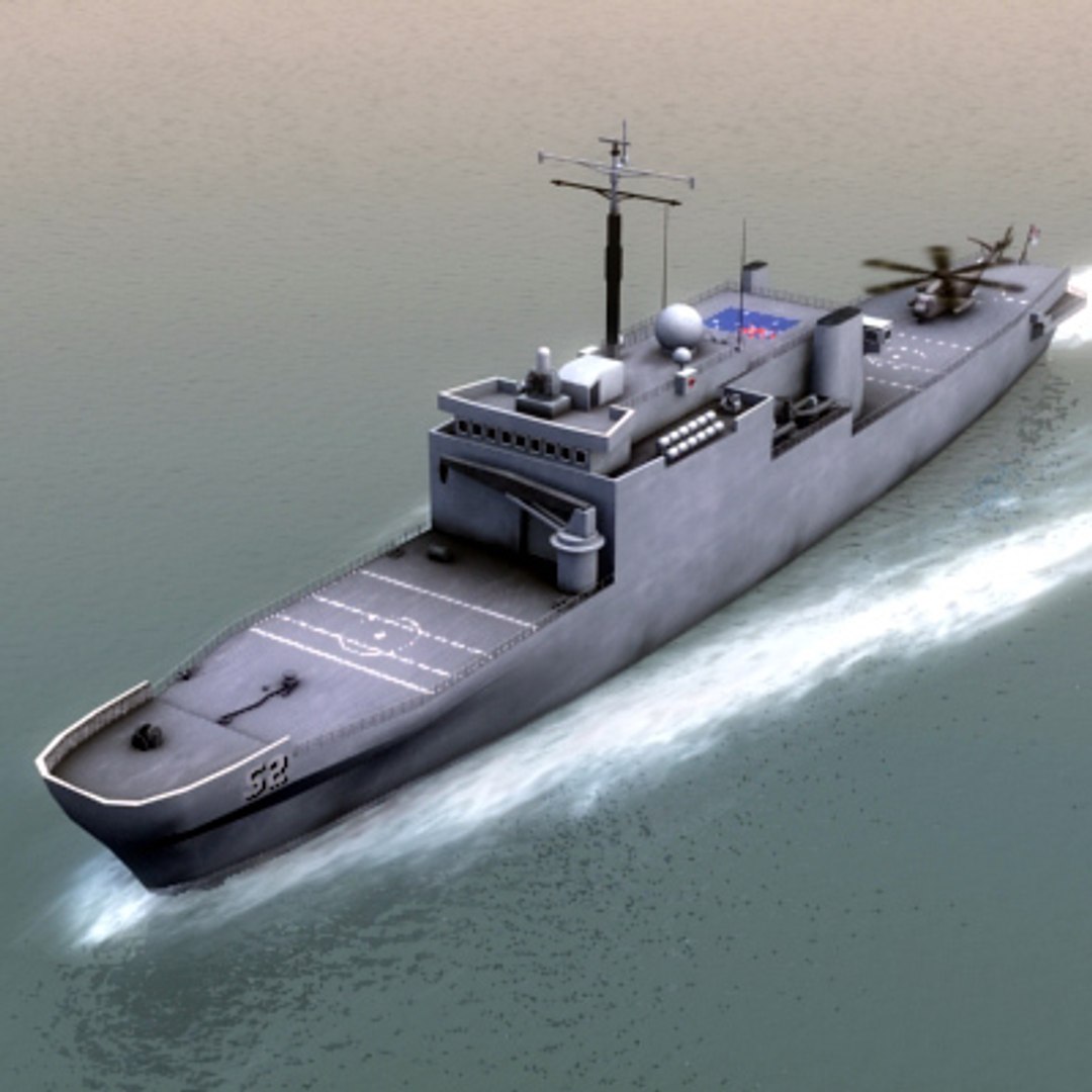 3ds Max Hmas Kanimbla Ship
