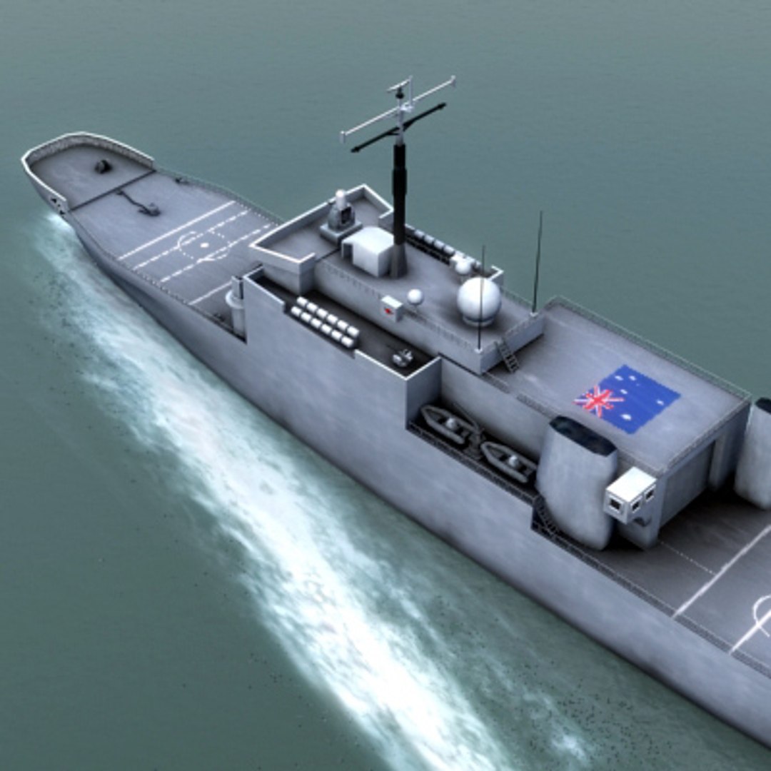 3ds Max Hmas Kanimbla Ship