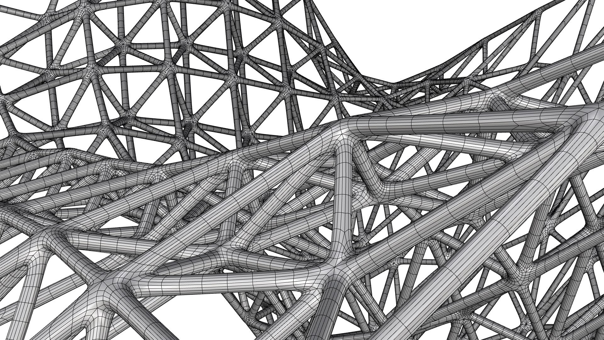 Parametric Steel Frame Canopy 02 Model - TurboSquid 2412468