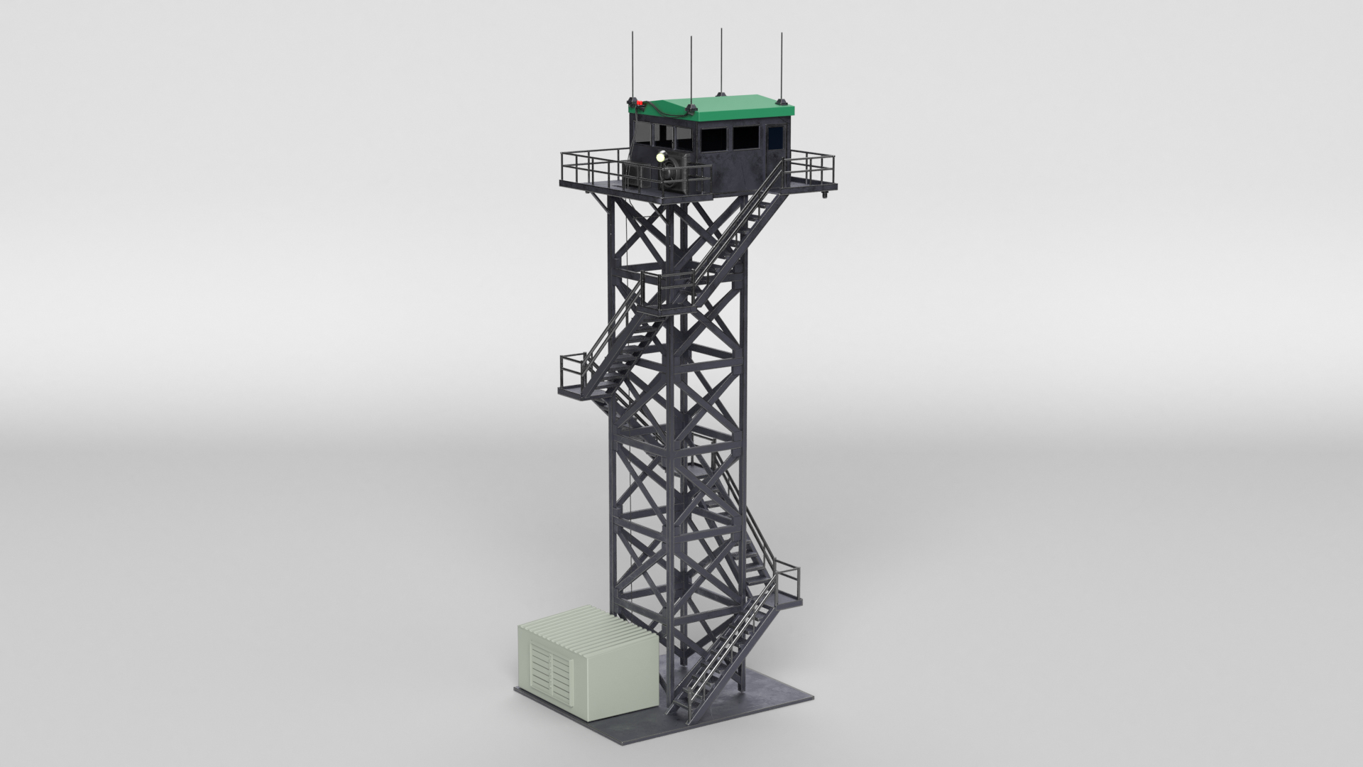 3D Model Watch Tower - TurboSquid 1617710