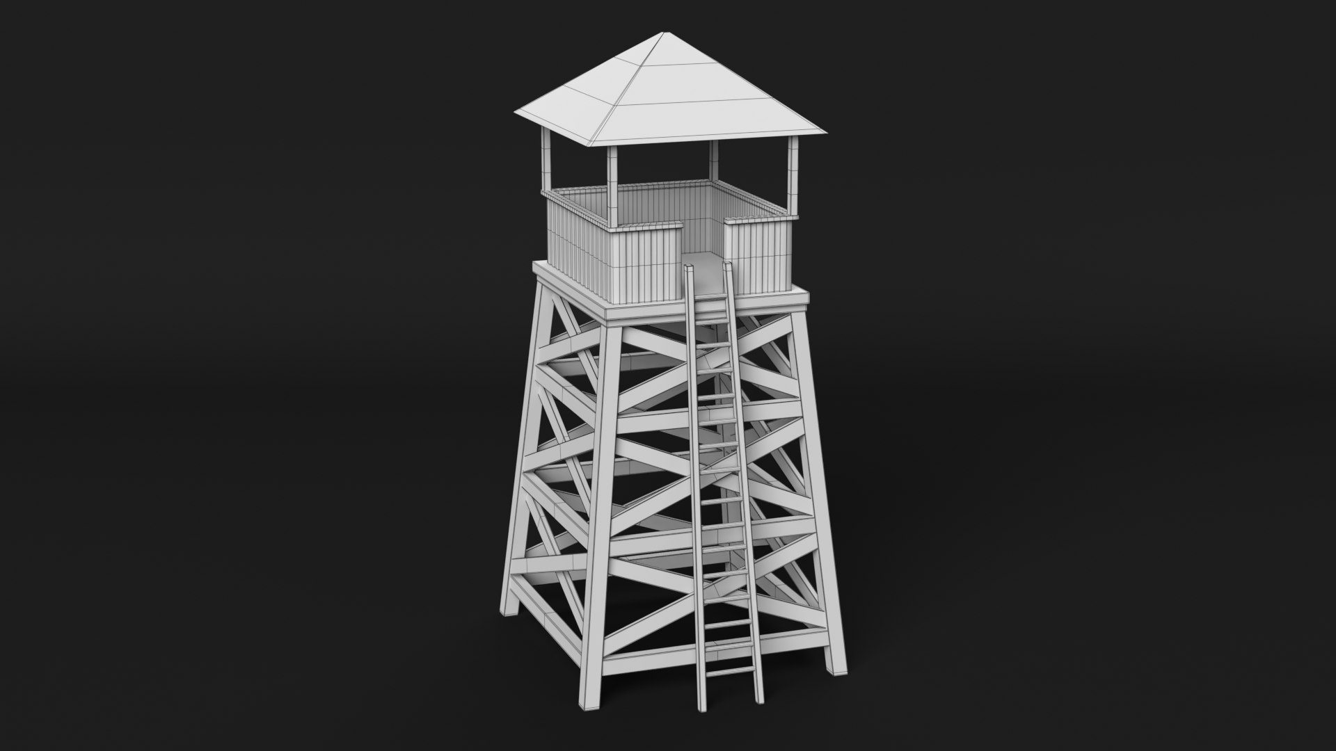 3D Model Watch Tower - TurboSquid 1617710