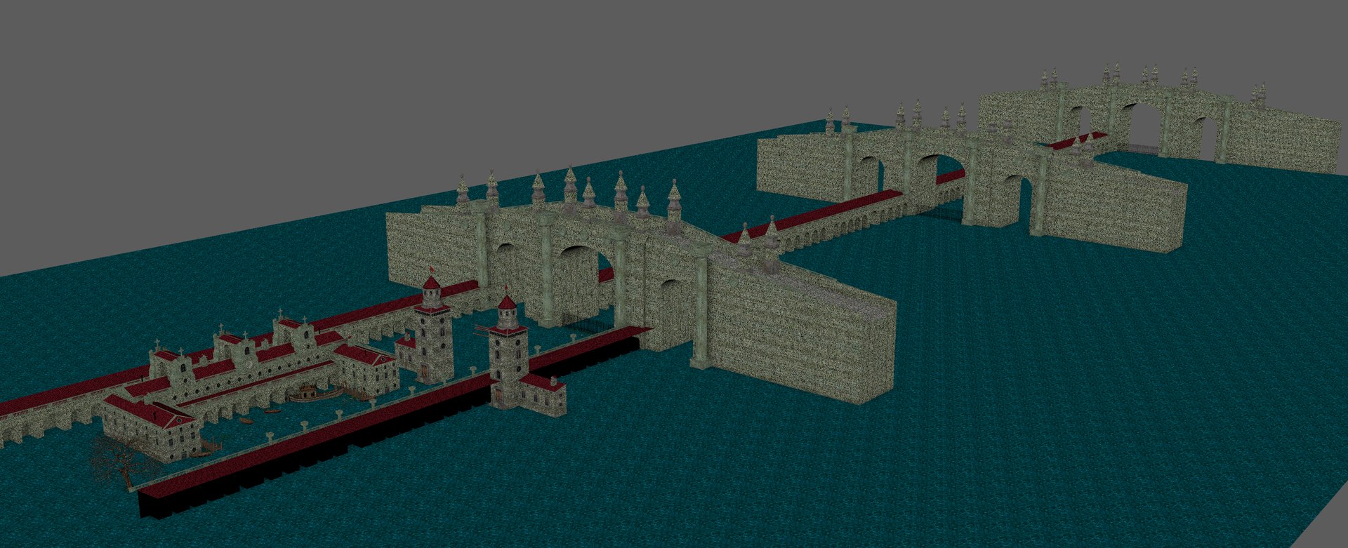 Fantasy Town Water 3D Model - TurboSquid 1343102