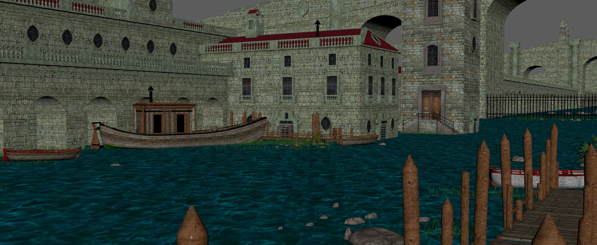 Fantasy Town Water 3D Model - TurboSquid 1343102