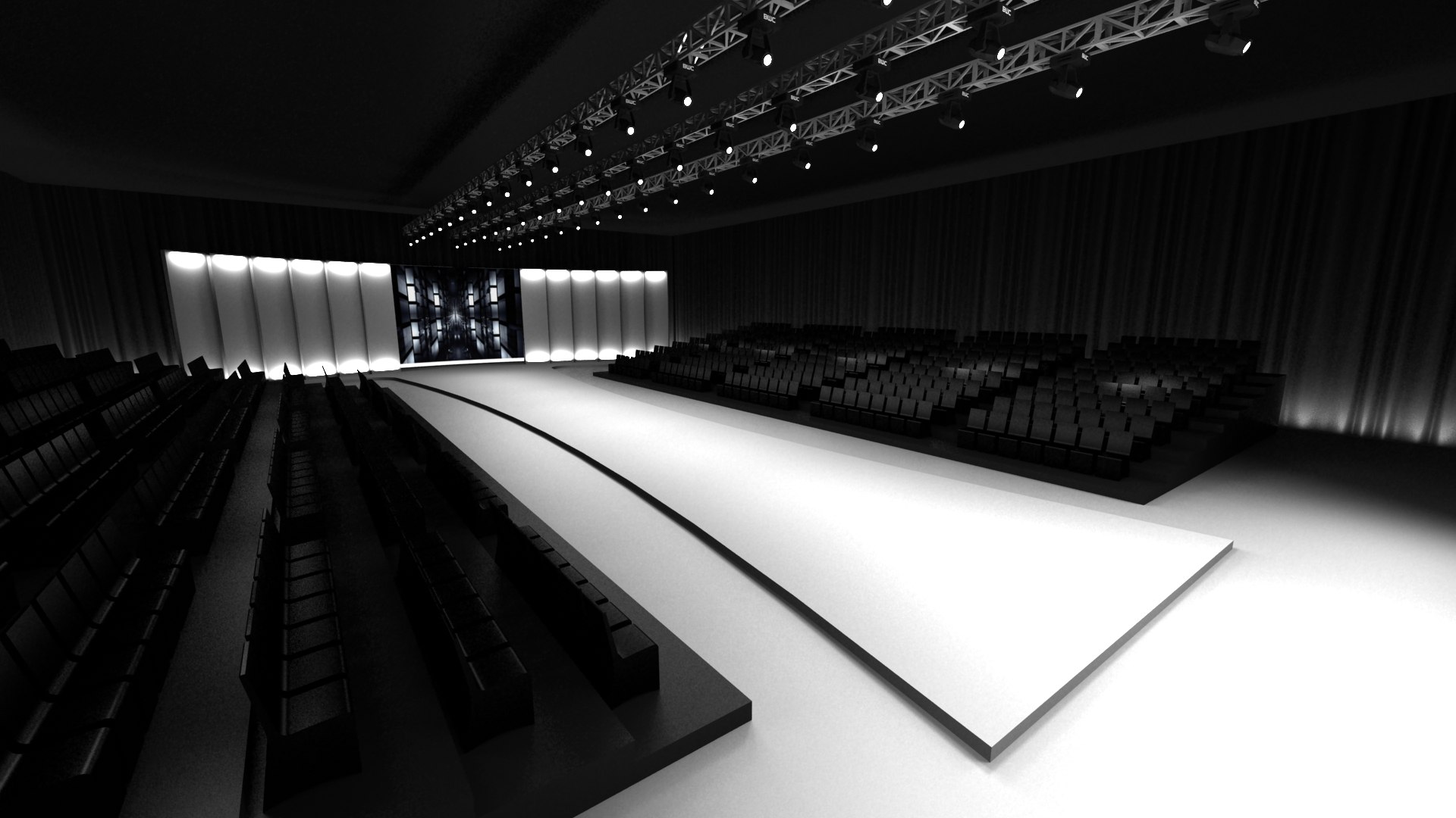 3D Catwalk Stage Model - TurboSquid 1995361