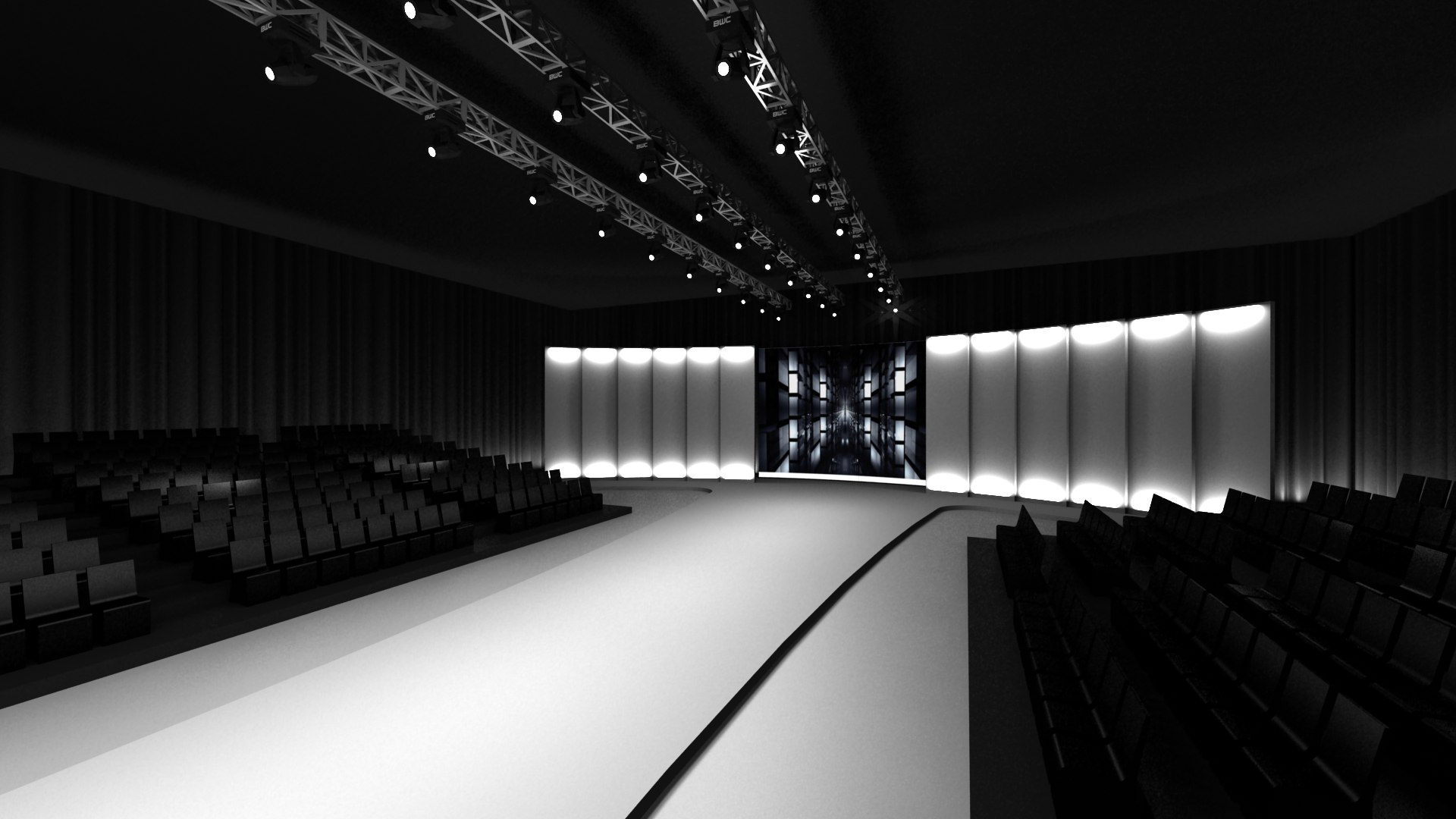 3D Catwalk Stage Model - TurboSquid 1995361