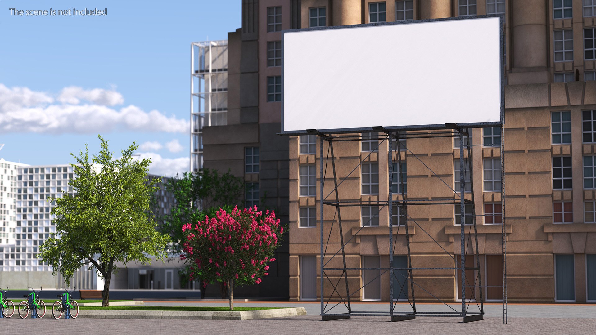 Outdoor Advertising Billboard Structure 3D Model - TurboSquid 2229459