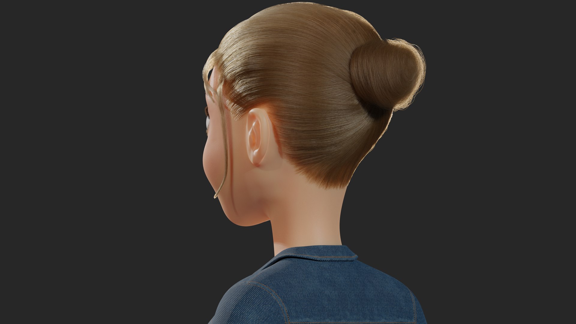 White Female Cartoon Character Michelle 3D Model - TurboSquid 2111905