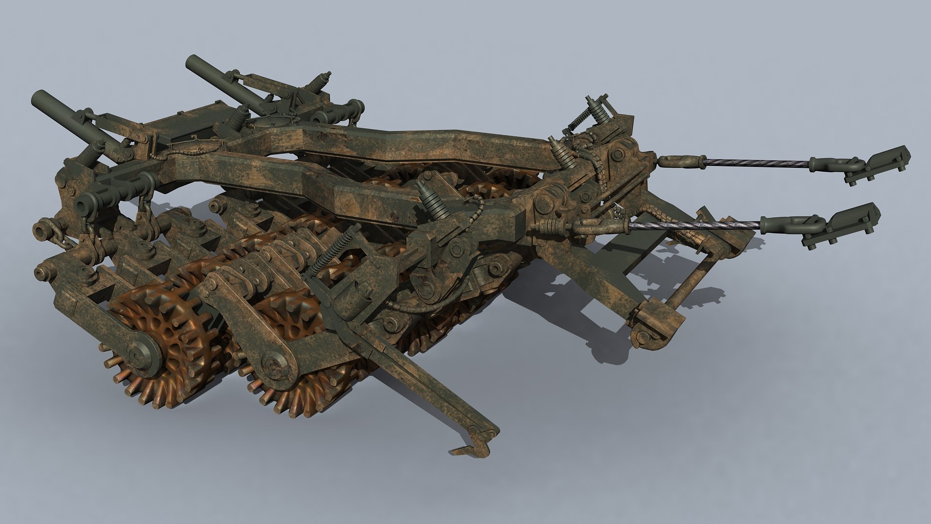 TMT-S Tank Mine Roller 3D - TurboSquid 1722402