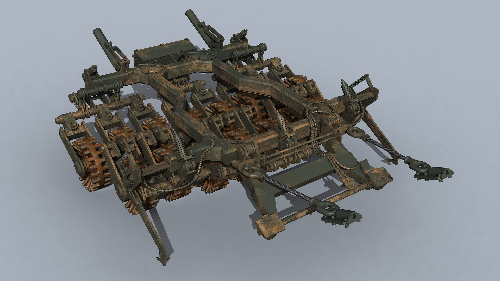 TMT-S Tank Mine Roller 3D - TurboSquid 1722402