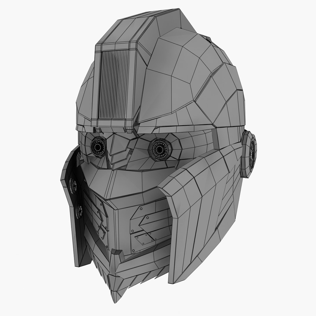 3d Model Robot Head D