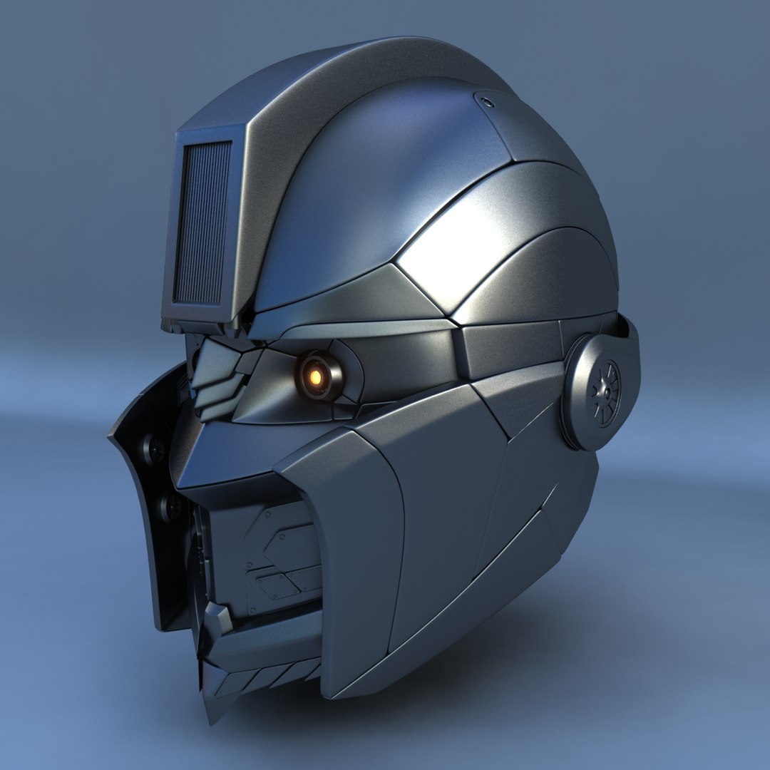 3d Model Robot Head D