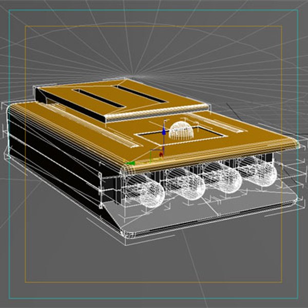 led light flashlight 01 3d max