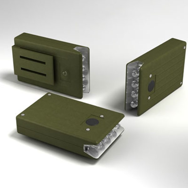 led light flashlight 01 3d max