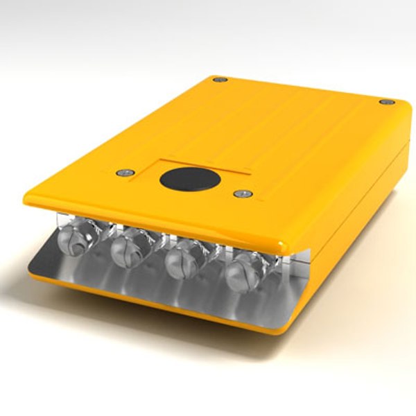 led light flashlight 01 3d max