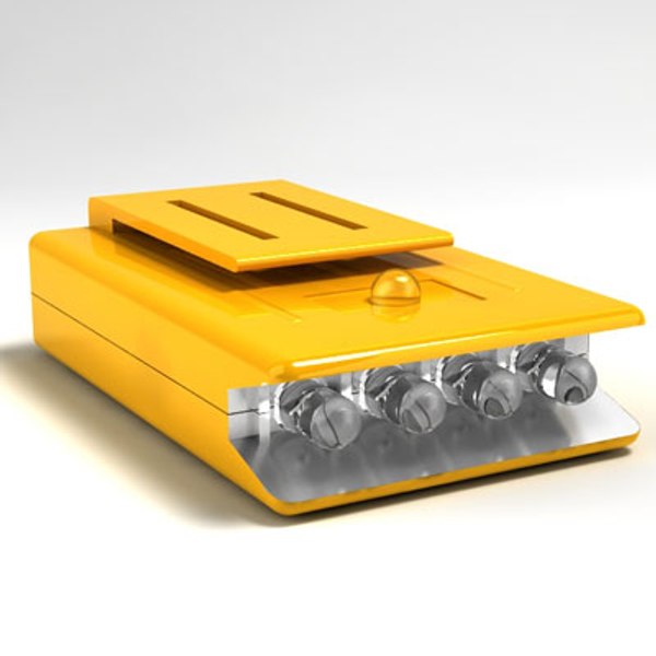 led light flashlight 01 3d max