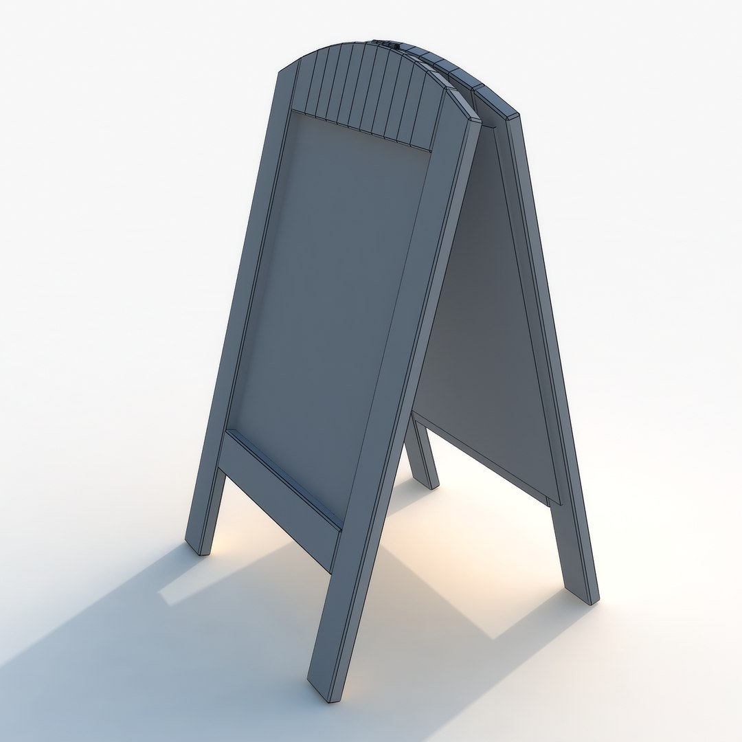 Signboard Flower 3d Model