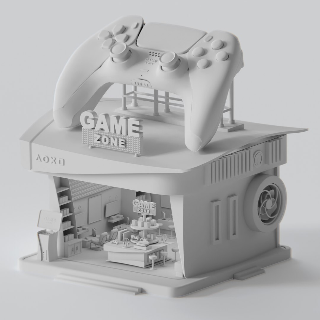 Isometric Playstation PS5 3D Model - TurboSquid 2326009