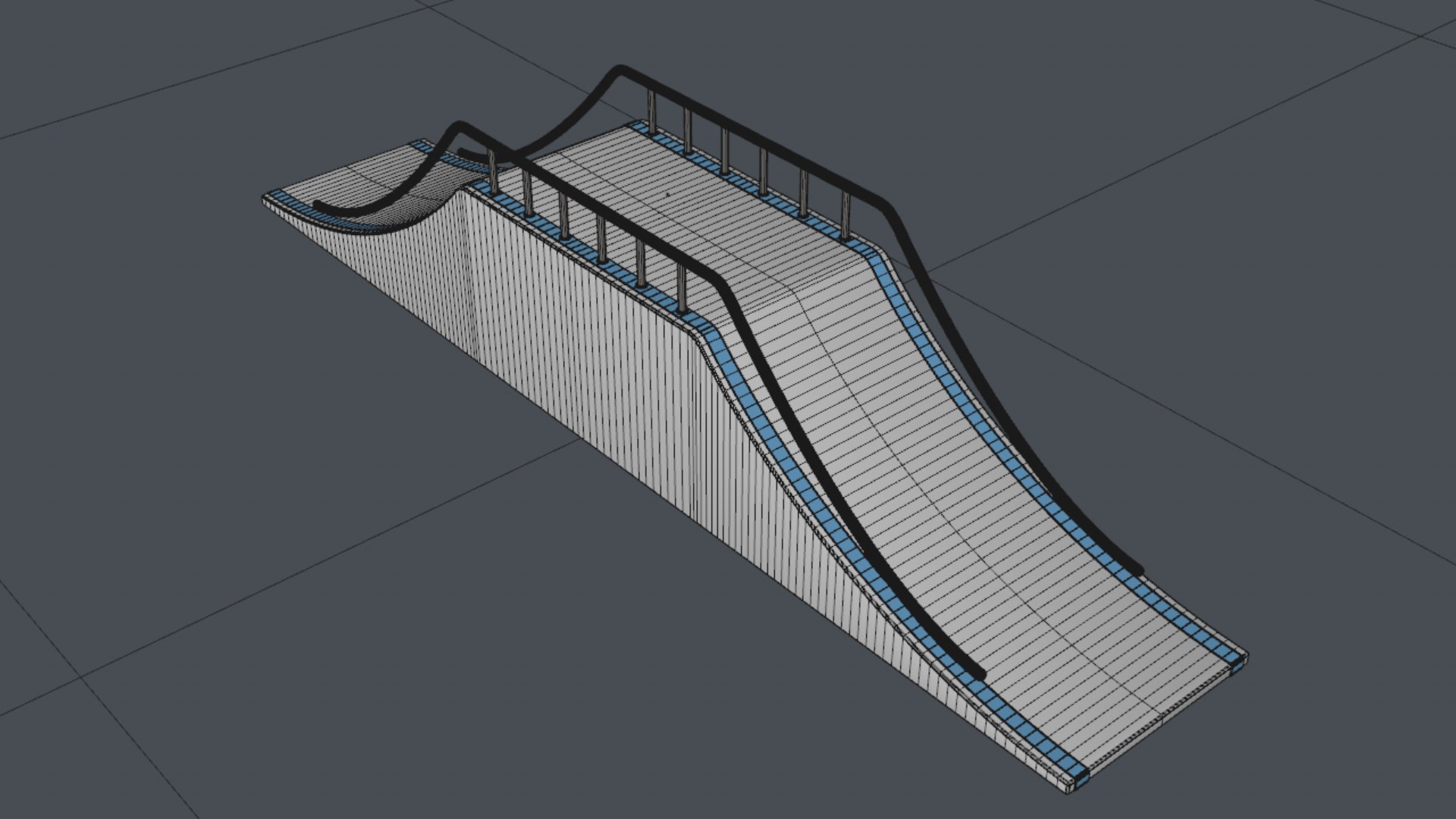 Cartoon Skatepark 3D Model - TurboSquid 2053009