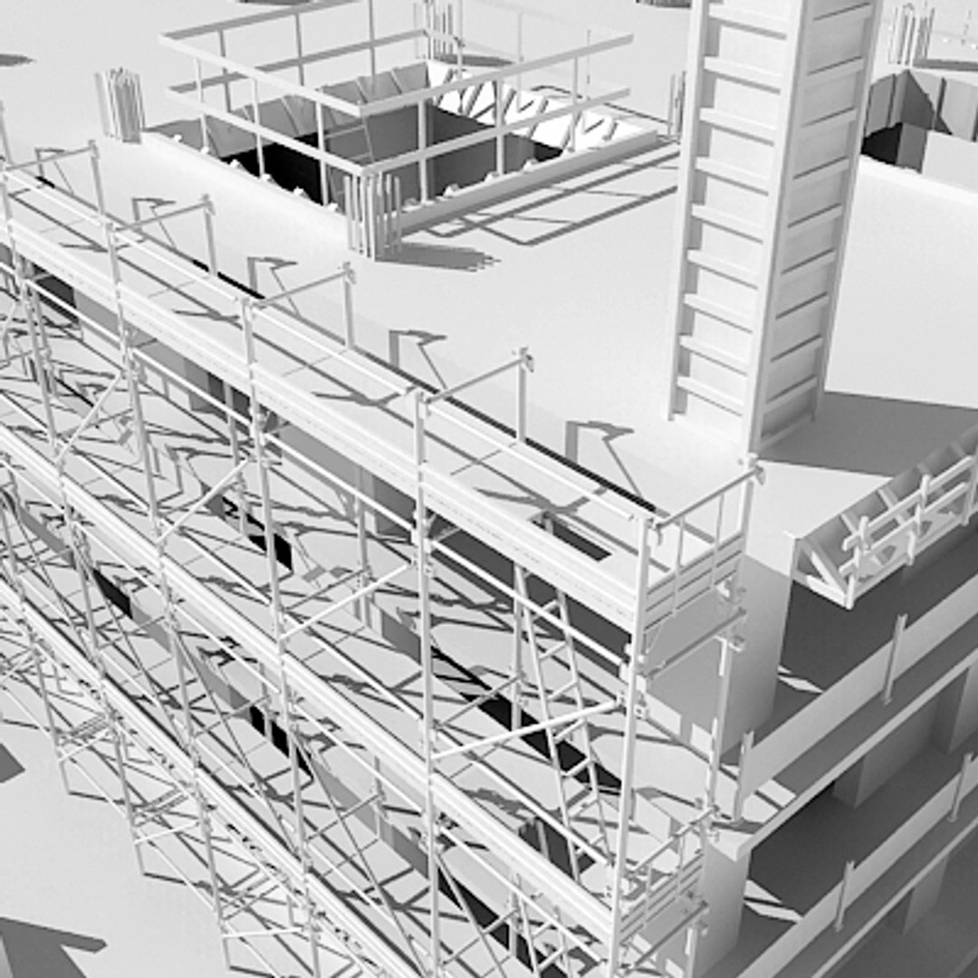 3d construction area model