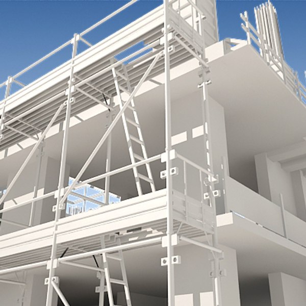 3d construction area model