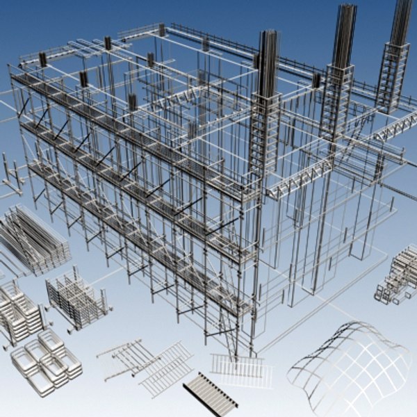 3d construction area model
