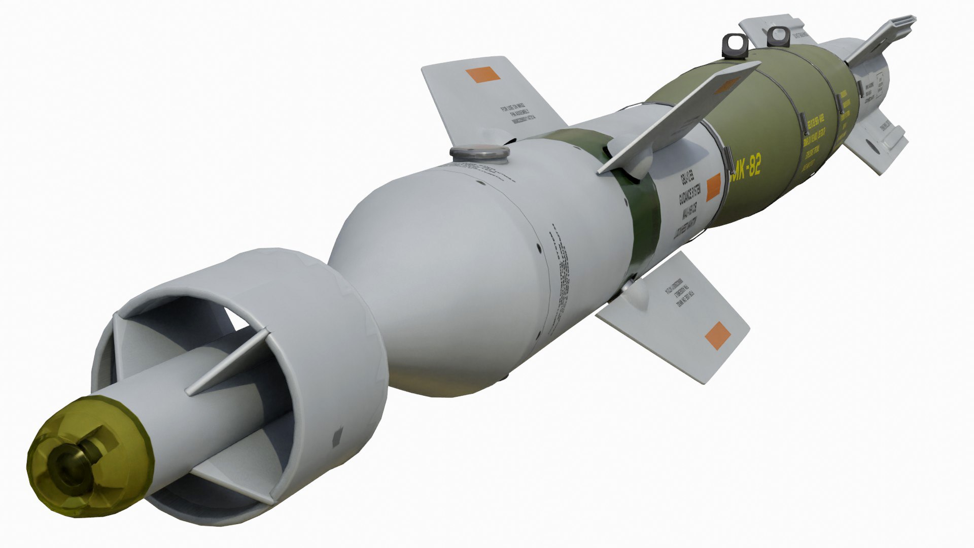 GBU-12 Paveway II Laser Guided Bomb 3D Model - TurboSquid 2173184