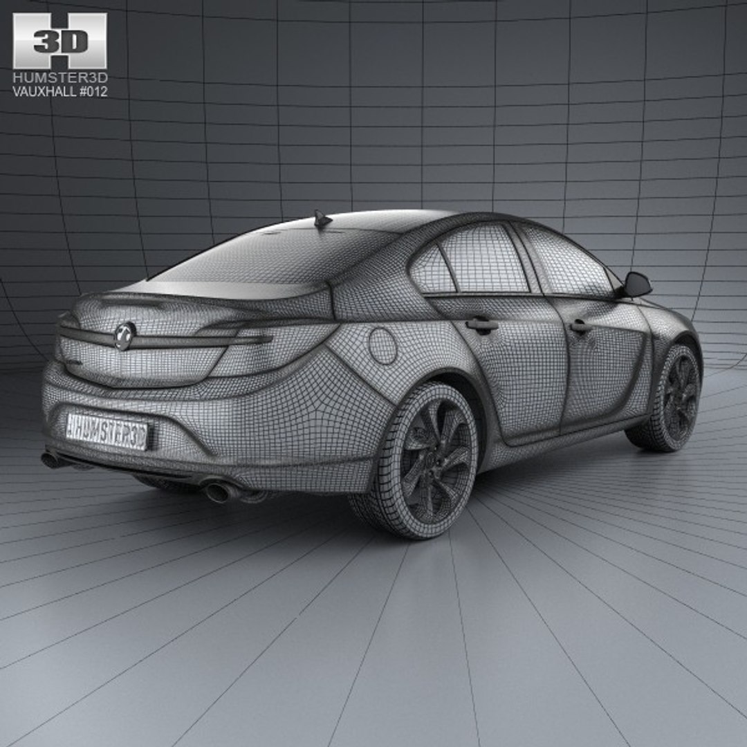 3d sedan 2012 insignia model