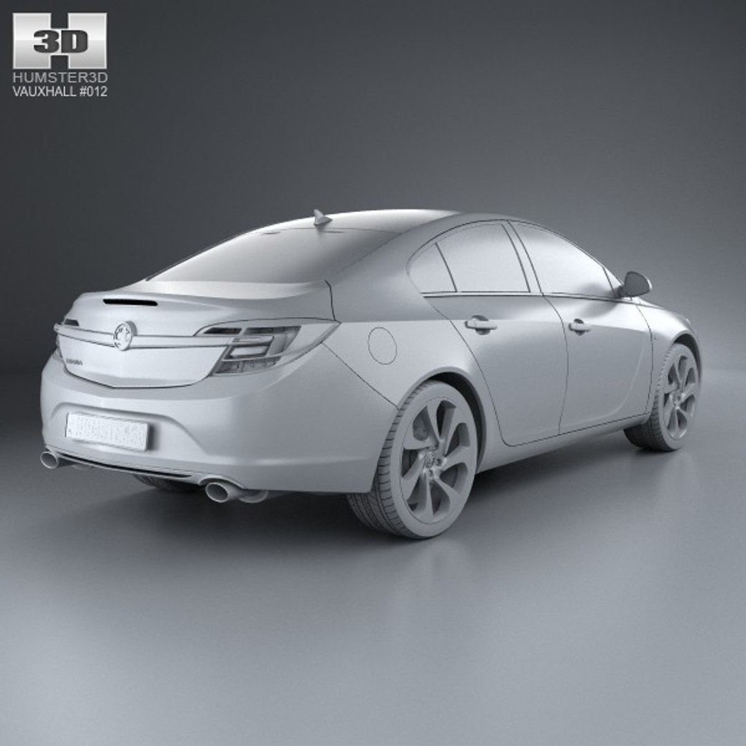 3d sedan 2012 insignia model