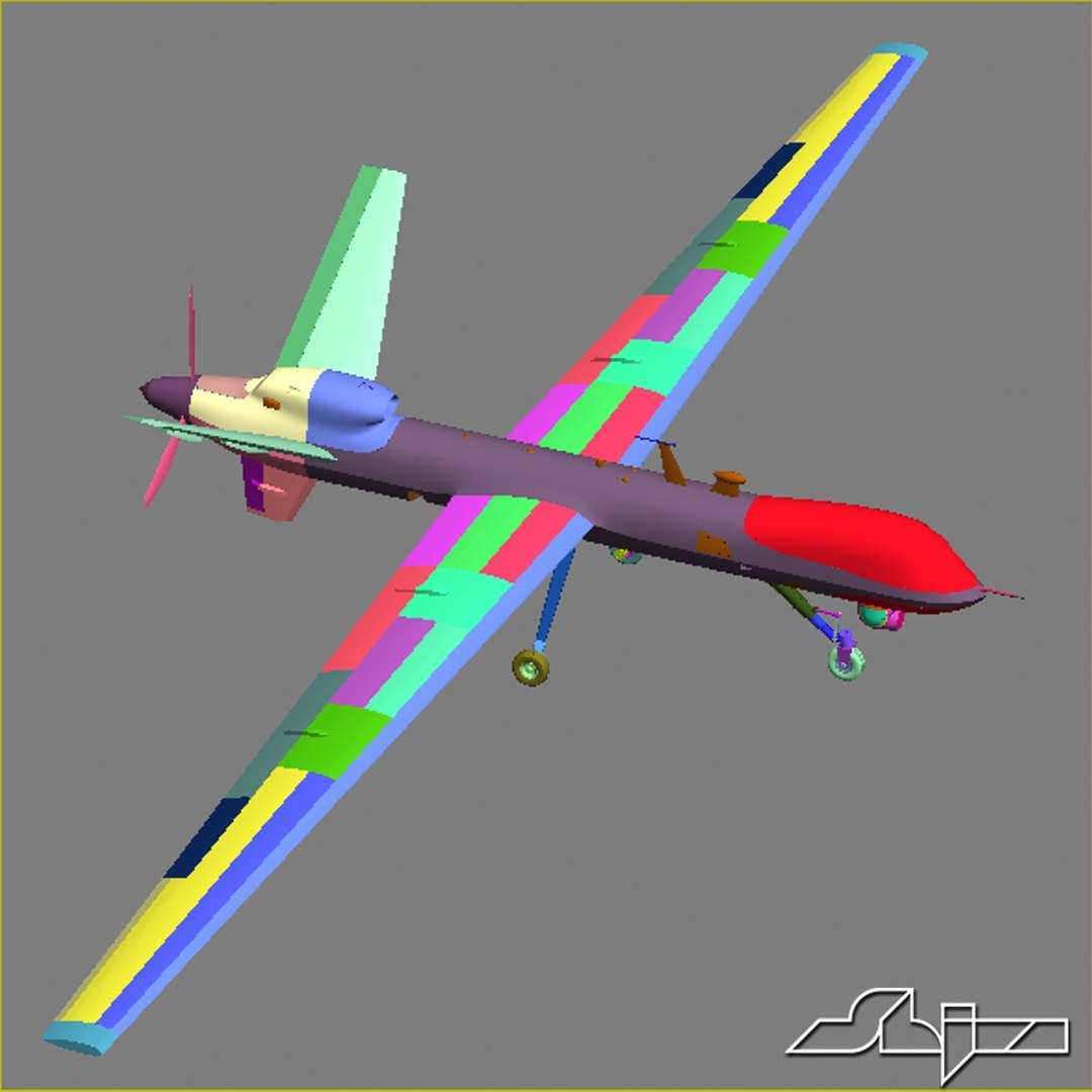 3d Model Of Reaper Unmanned Vehicle 9
