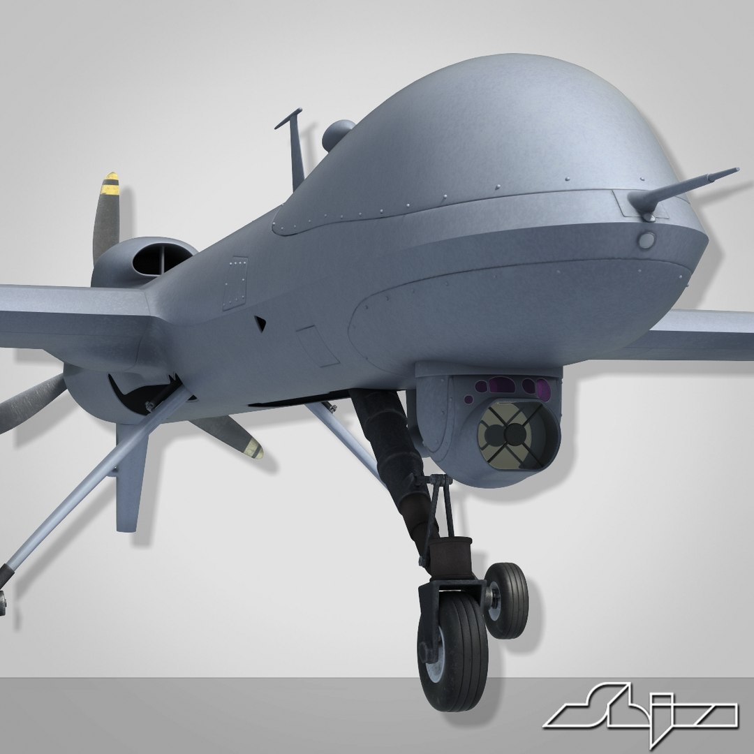 3d Model Of Reaper Unmanned Vehicle 9
