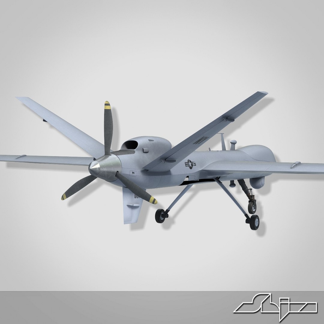 3d Model Of Reaper Unmanned Vehicle 9