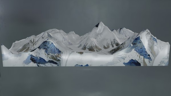 3D Highest Mountains in The World Everest etc - TurboSquid 1763670