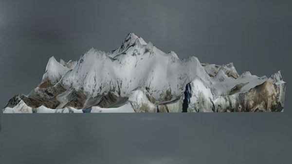 3D Highest Mountains in The World Everest etc - TurboSquid 1763670