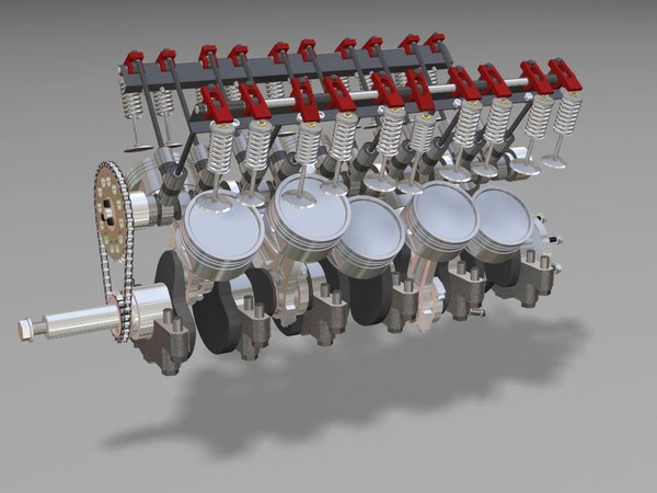 3d model v10 fuel engine