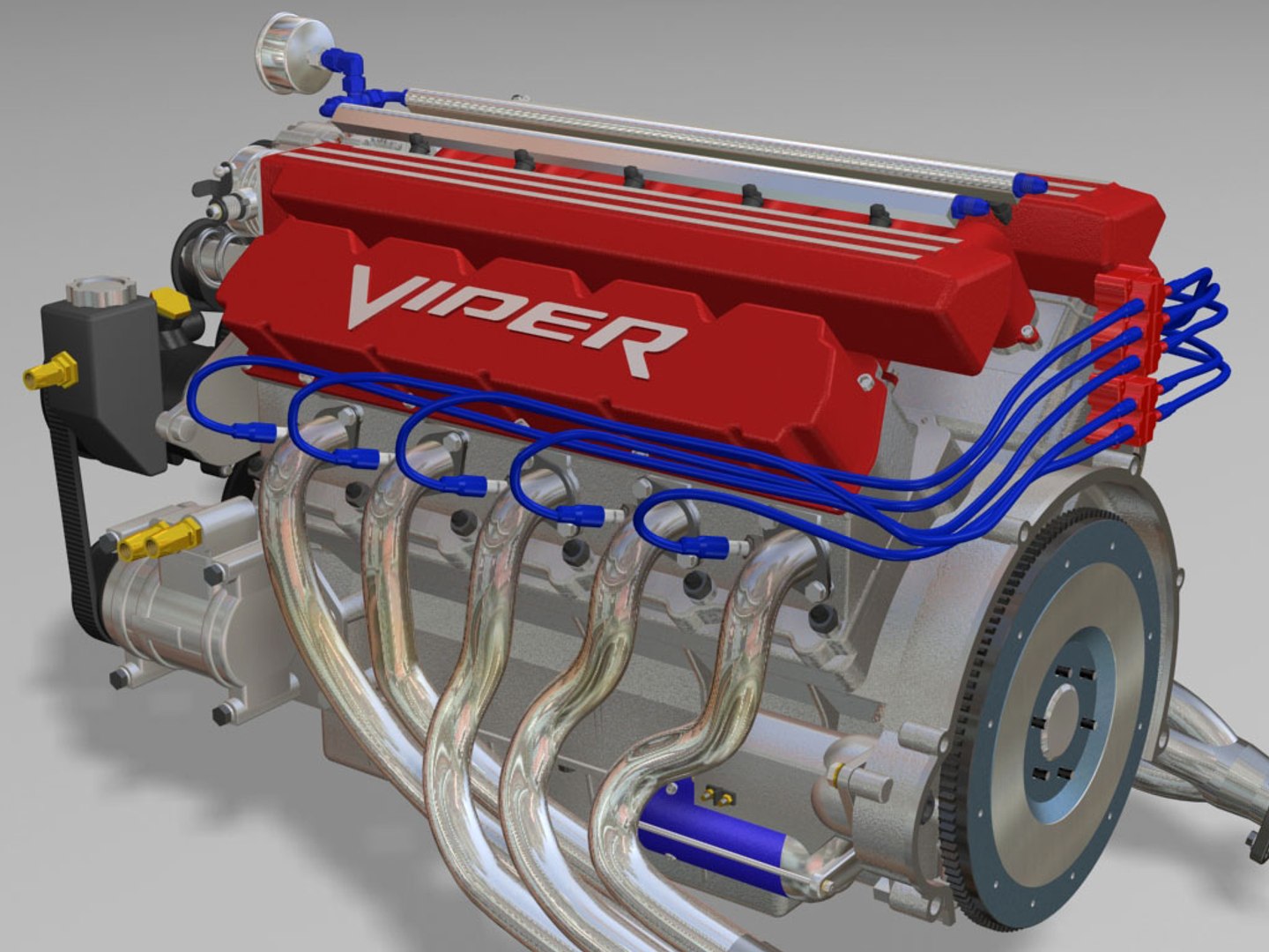 3d Model V10 Fuel Engine