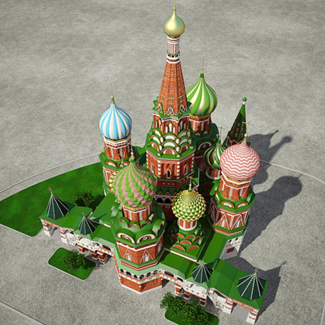 3d model st basil cathedral saint
