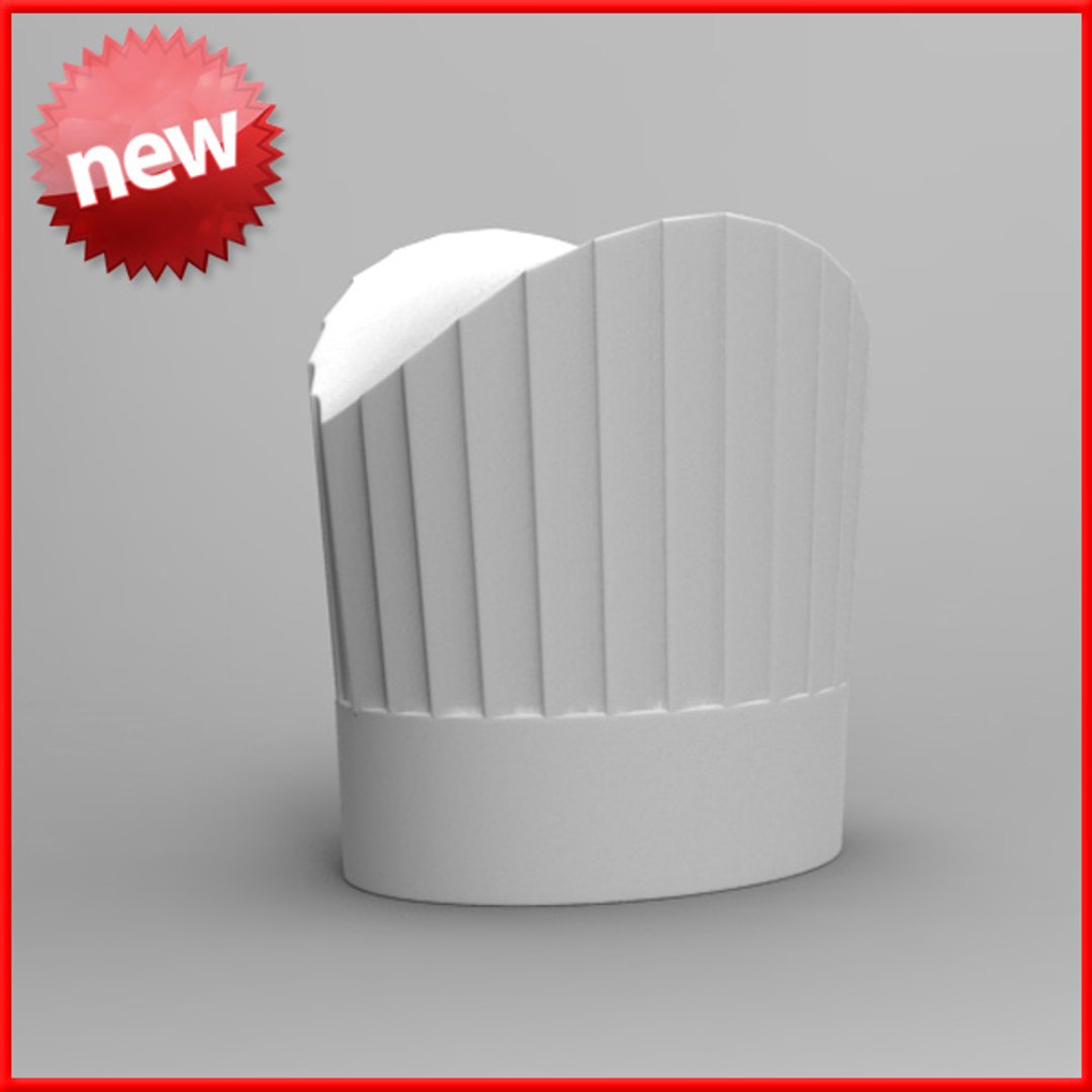 3d Chef Hat Model