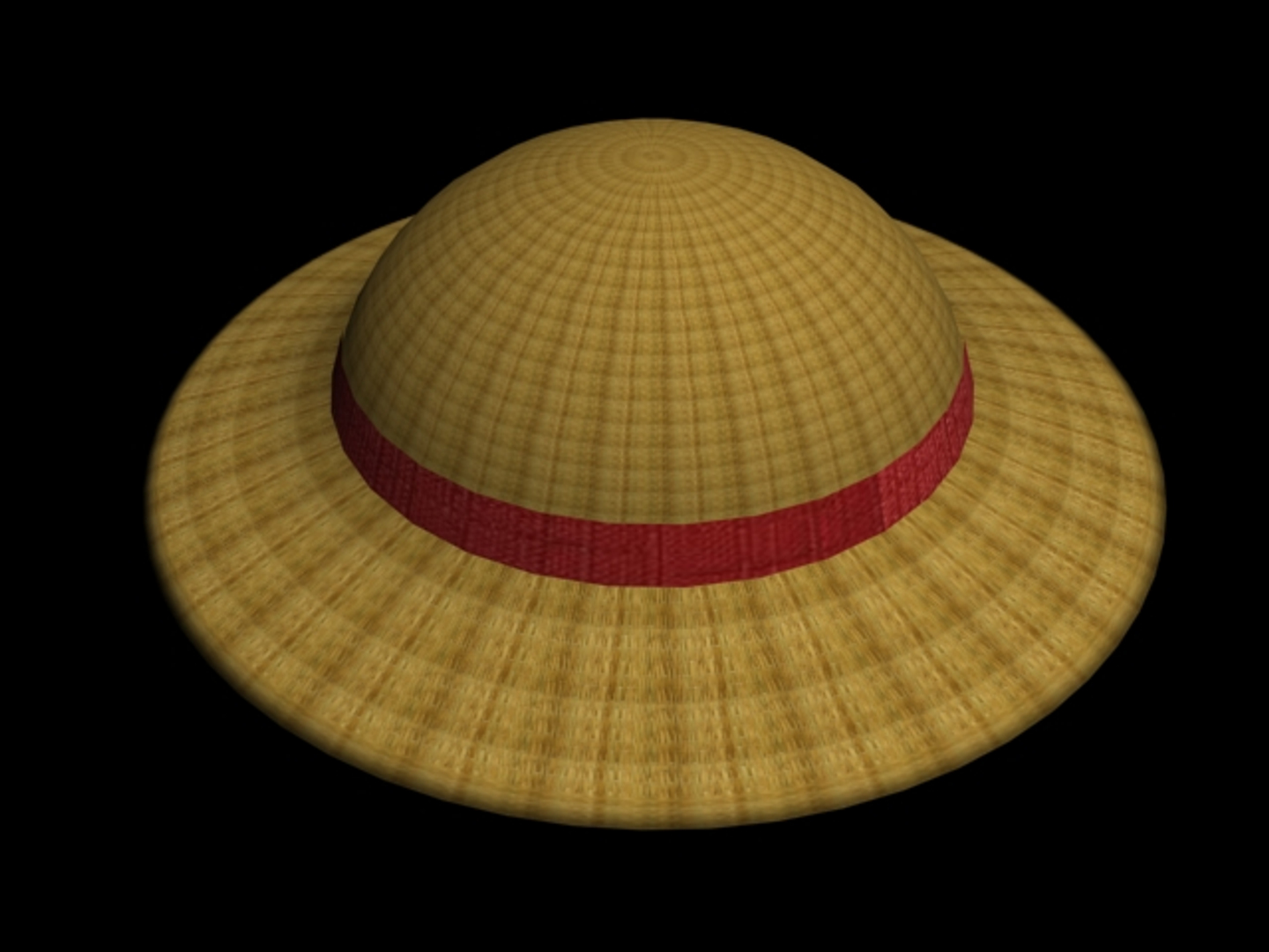 free luffy hat 3d model