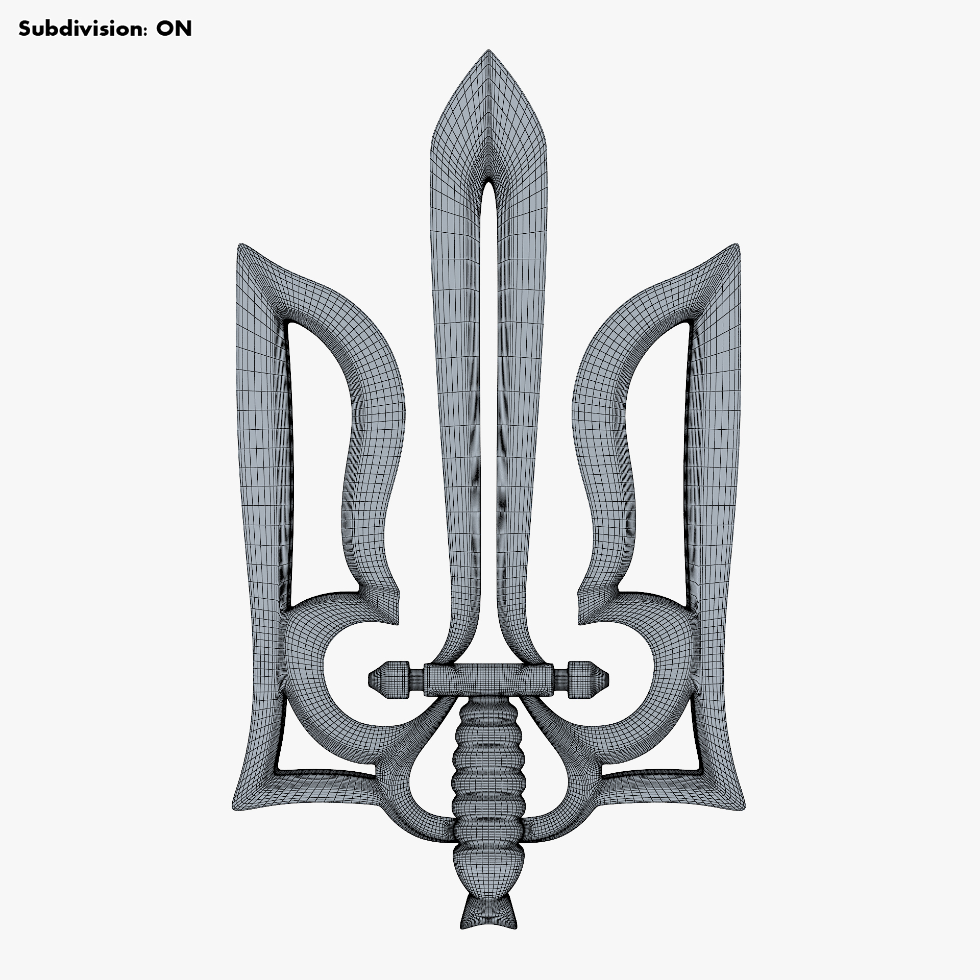 modelo 3d Tryzub ucraniano estilizado M 1 - TurboSquid 1885418
