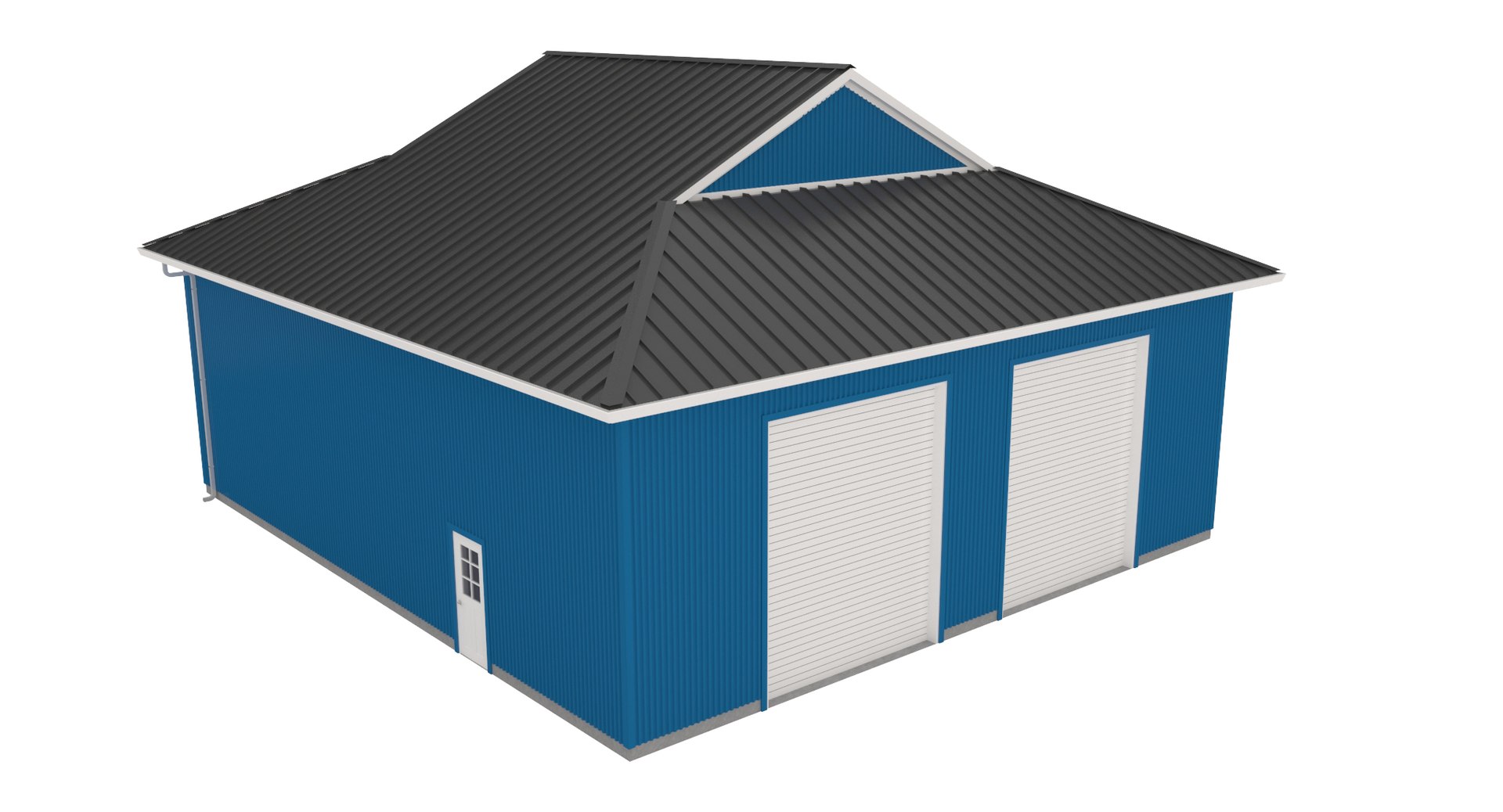 Garage Corrugated Metal Model - TurboSquid 1232799