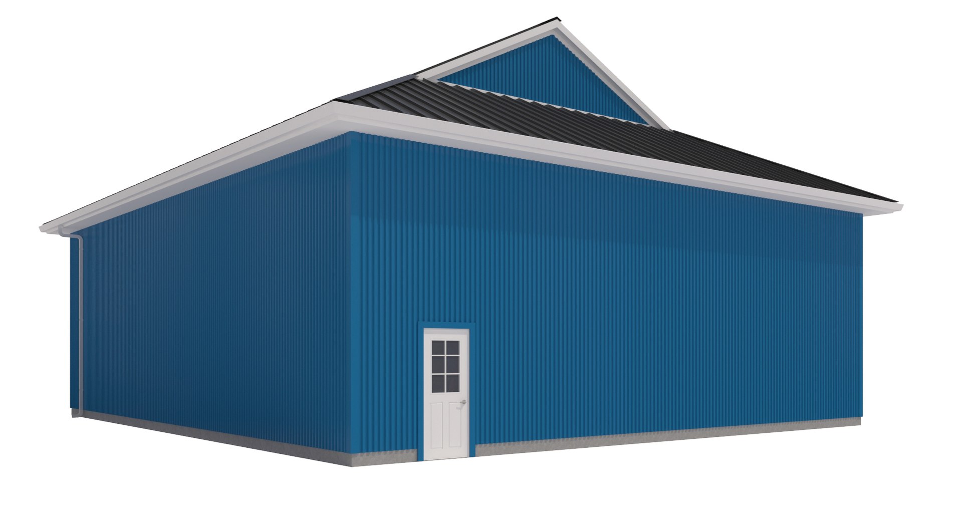 Garage Corrugated Metal Model - TurboSquid 1232799