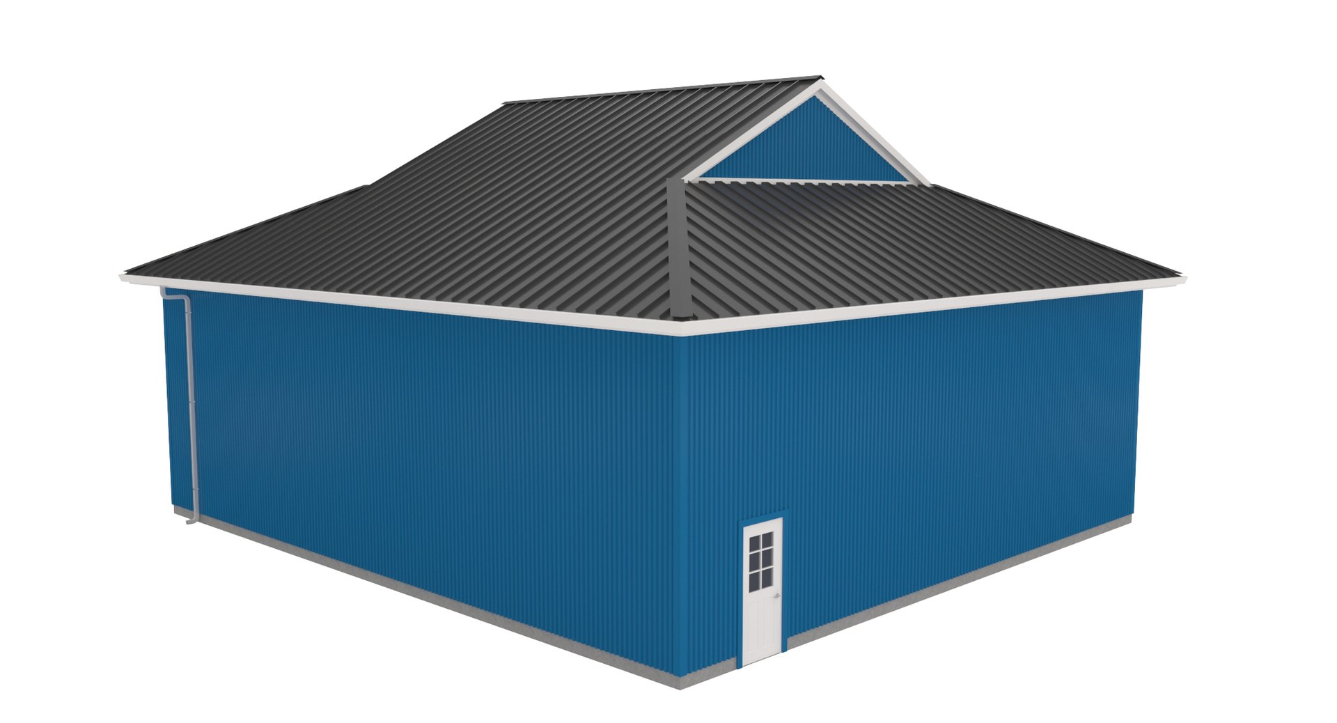 Garage Corrugated Metal Model - TurboSquid 1232799