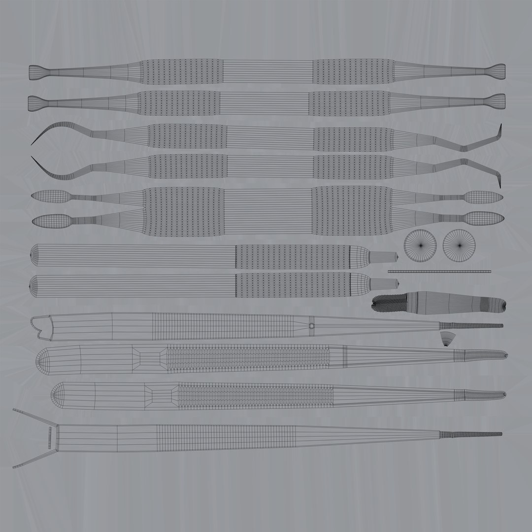 3D Dental Instruments - TurboSquid 1727433