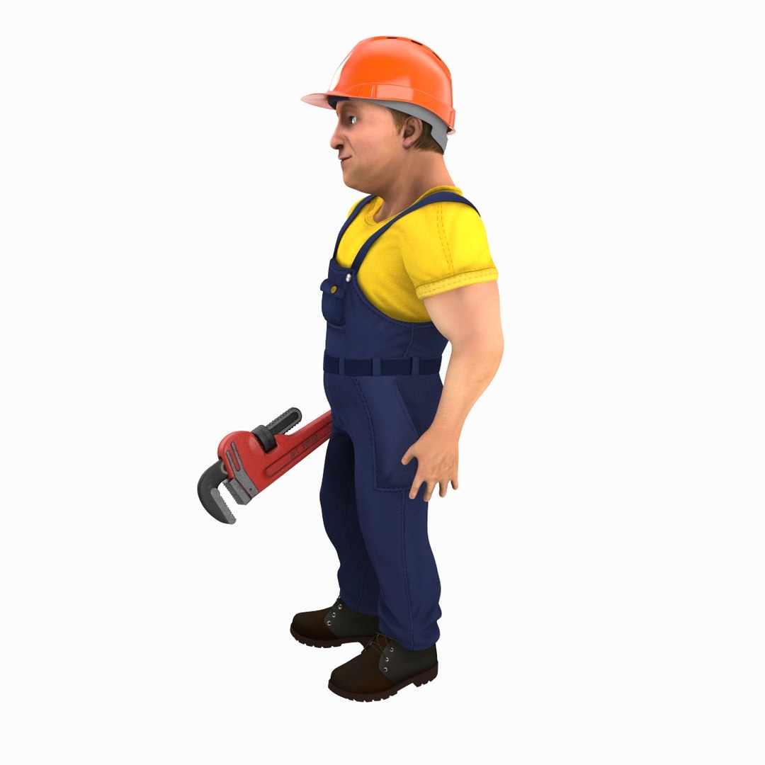 Man Worker 3d Model