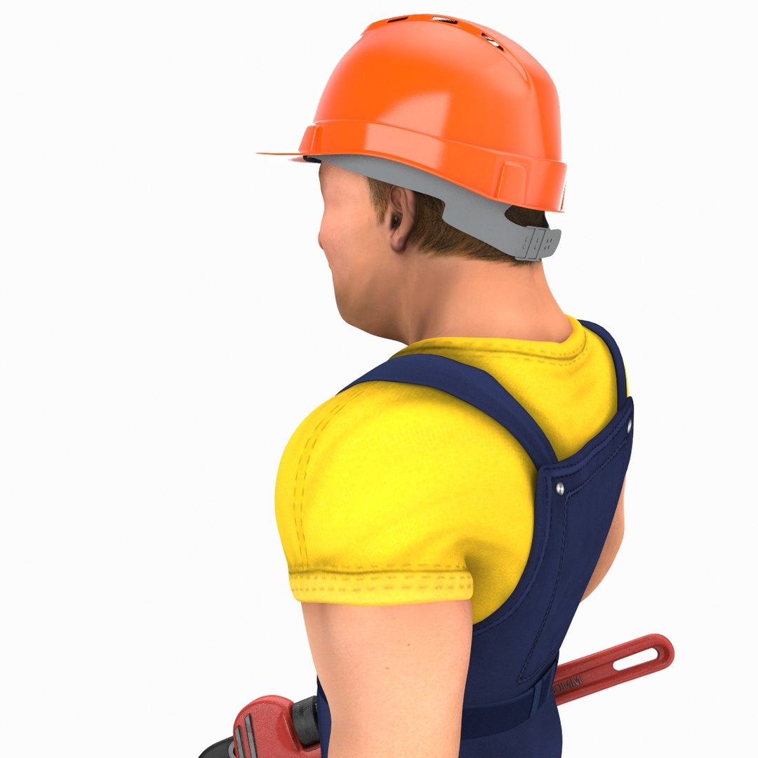 Man Worker 3d Model