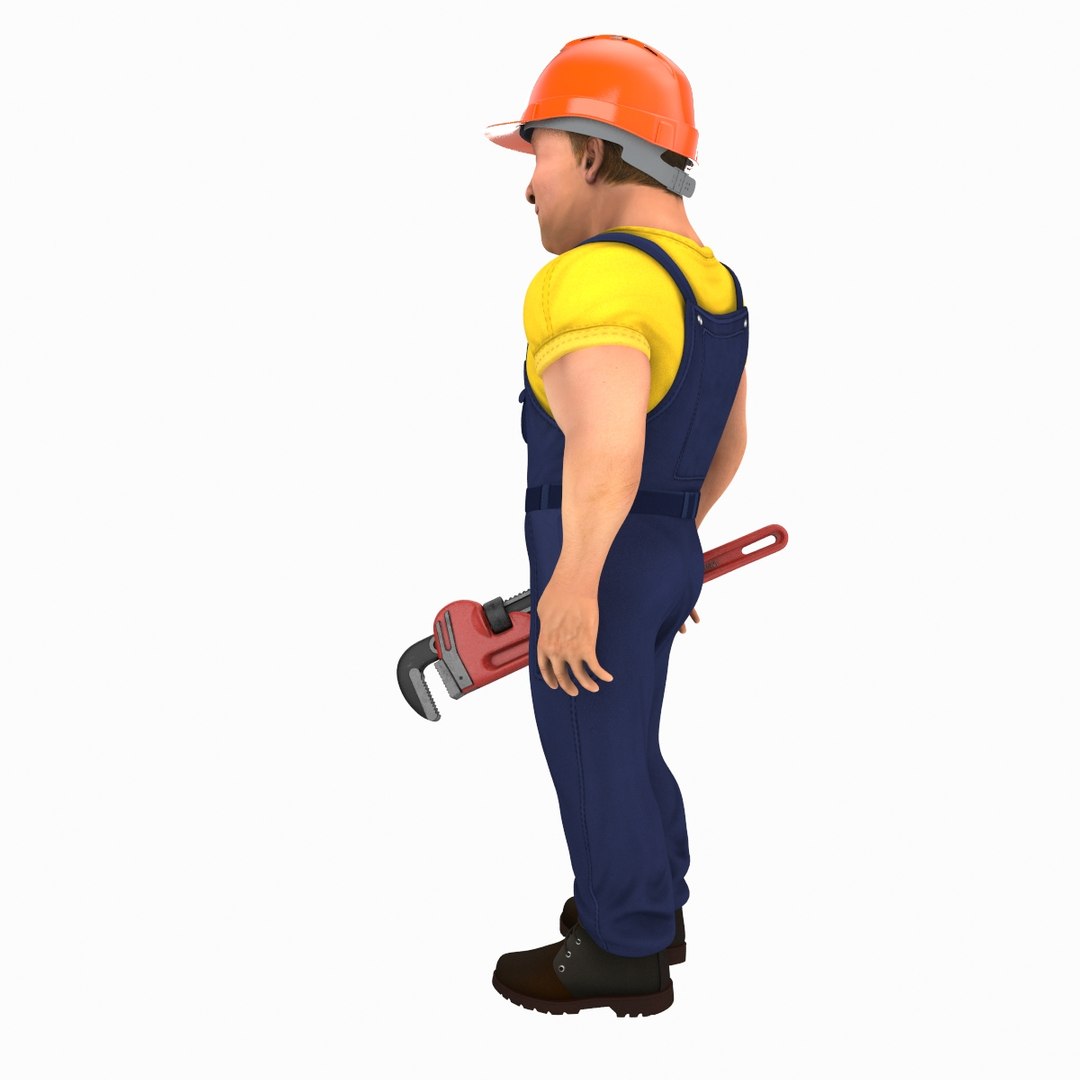 Man Worker 3d Model