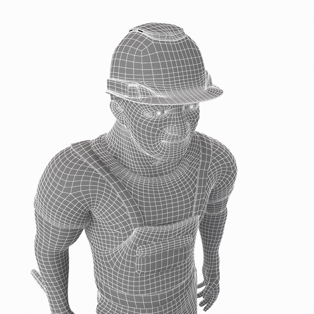 Man Worker 3d Model