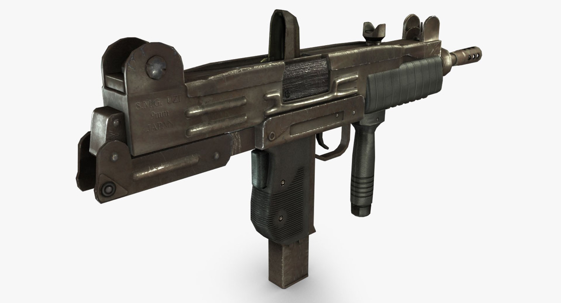 3d Uzi Submachine Gun Model